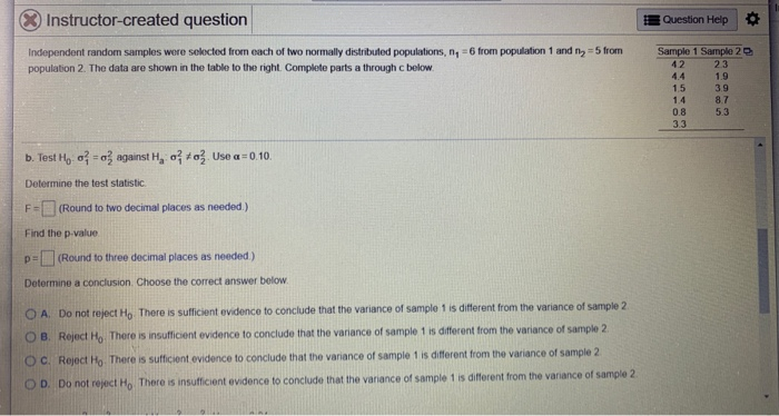 Solved X Instructor-created question Question Help | Chegg.com