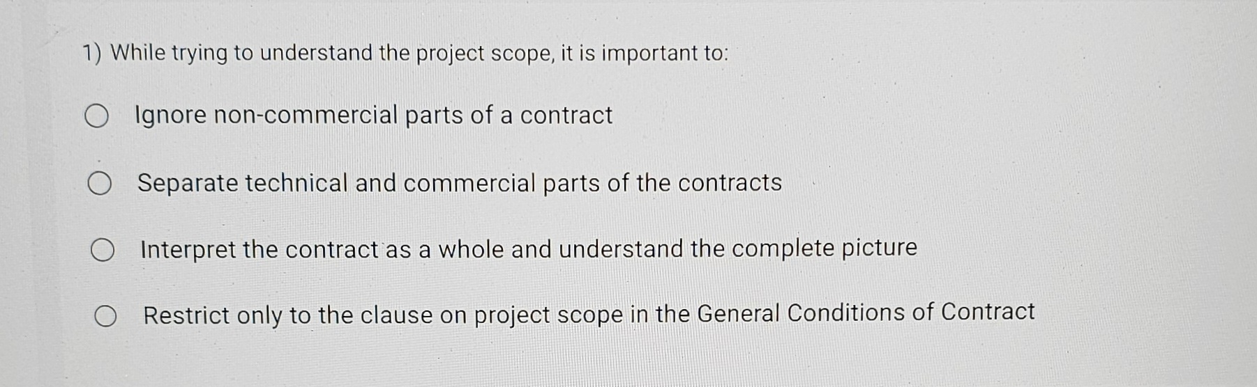 Solved While trying to understand the project scope, it is | Chegg.com