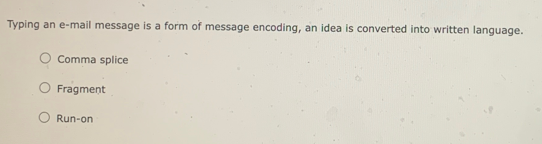 Solved Typing an e-mail message is a form of message | Chegg.com