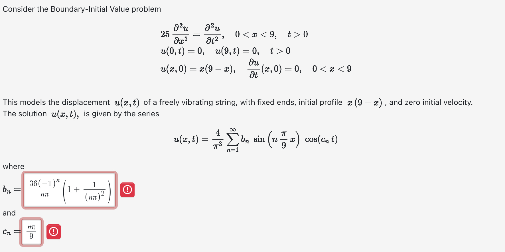 Solved Consider the Boundary-Initial Value | Chegg.com