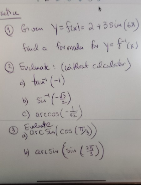Solved -actice ③ Given y = f(x)= 2 + 3 sim (6x) find a | Chegg.com Solved -actice ③ Given y = f(x)= 2 + 3 sim (6x) find a | Chegg.com