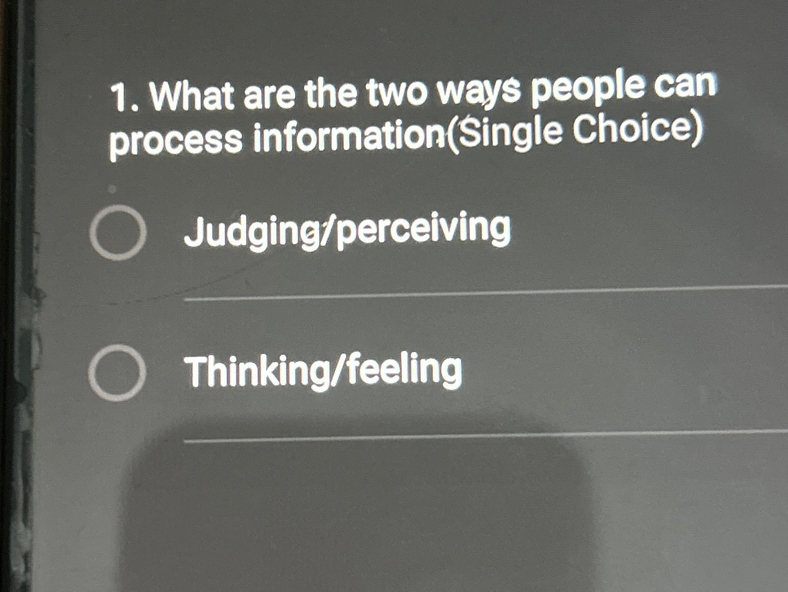 Solved What are the two ways people can process | Chegg.com