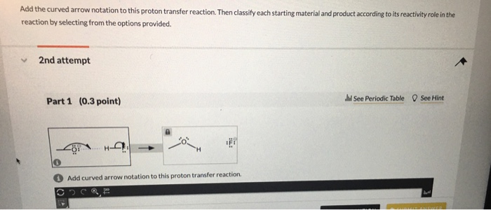 Solved Add the curved arrow notation to this proton transfer | Chegg.com
