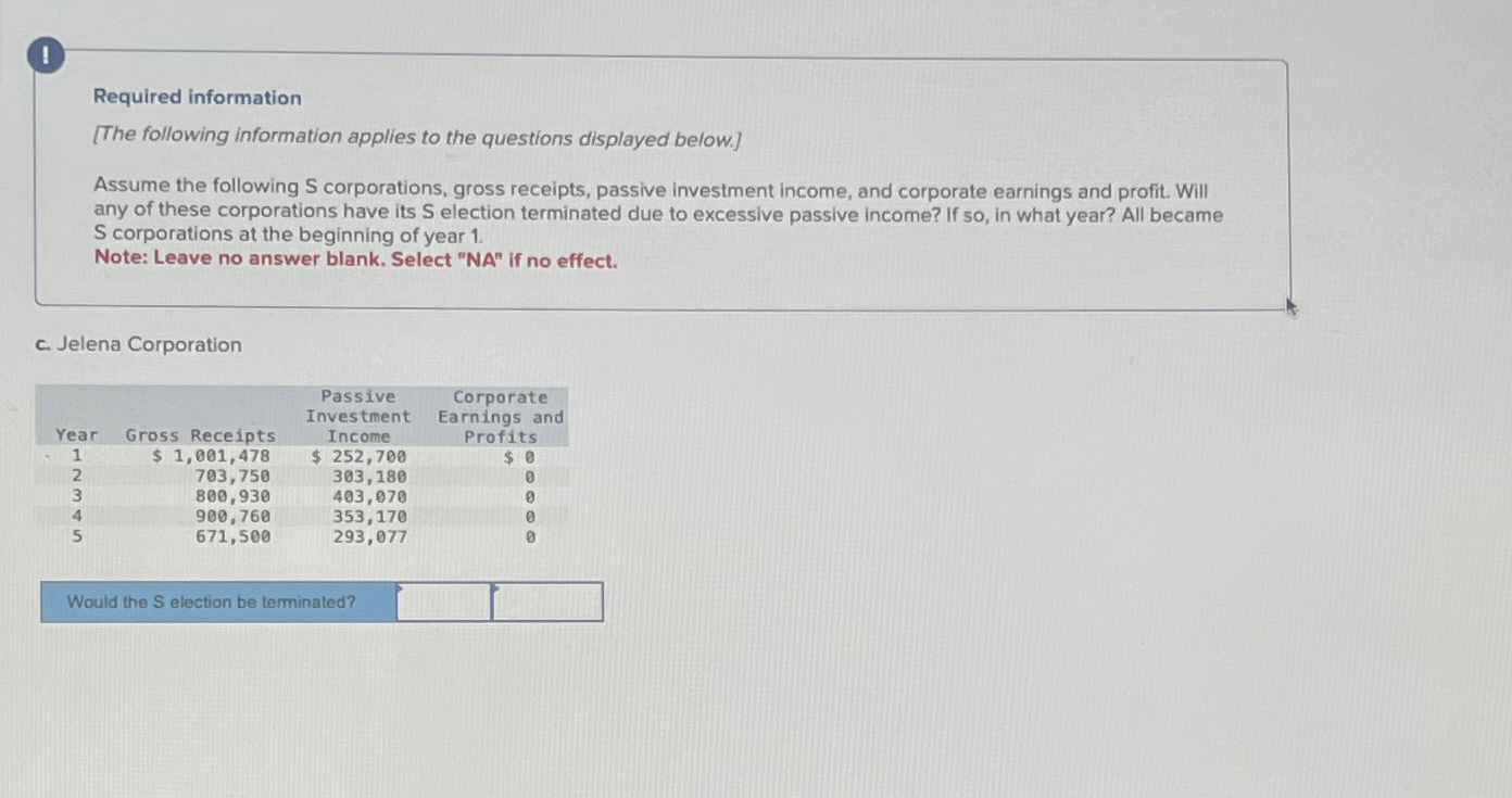 Solved 1Required information[The following information | Chegg.com