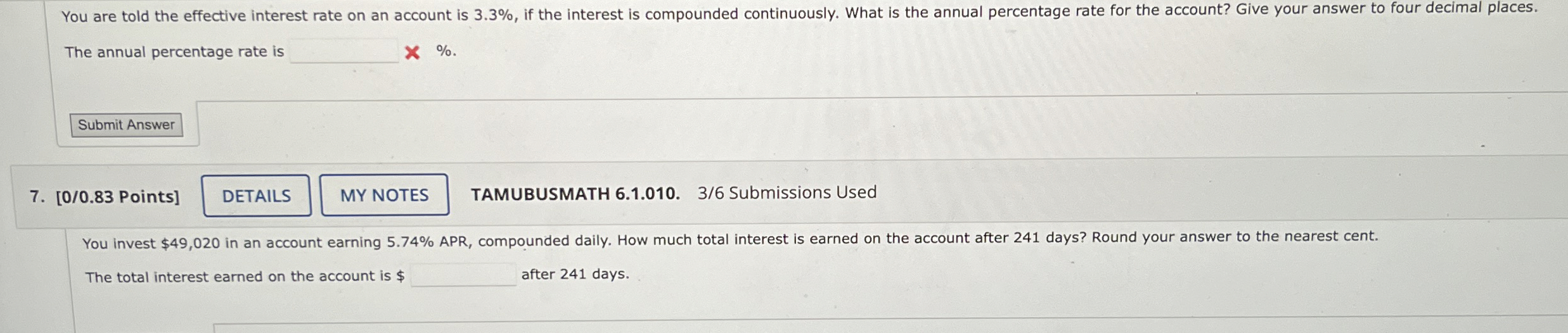 Solved You are told the effective interest rate on an | Chegg.com