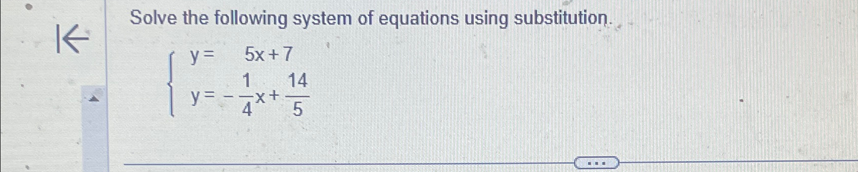 Solved Solve the following system of equations using | Chegg.com