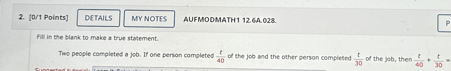 Solved Two people completed a job. If one person completed | Chegg.com