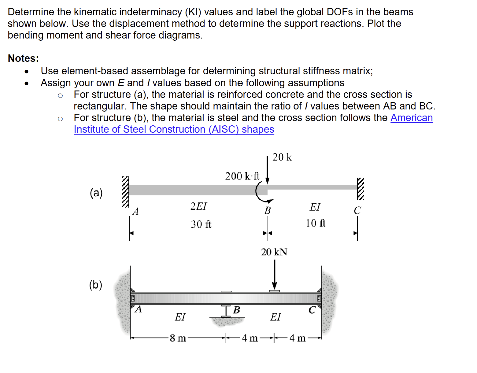 Solved Determine the kinematic indeterminacy (KI) ﻿values | Chegg.com