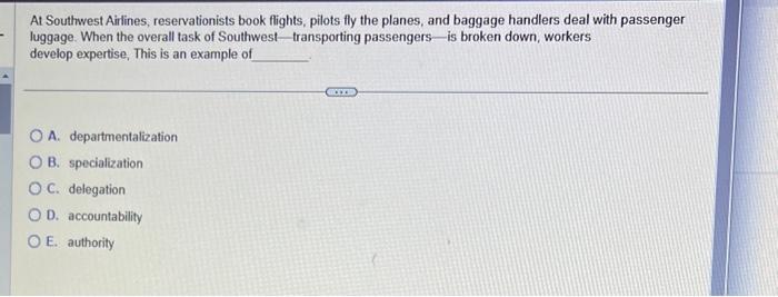Solved At Southwest Airlines, reservationists book flights, | Chegg.com