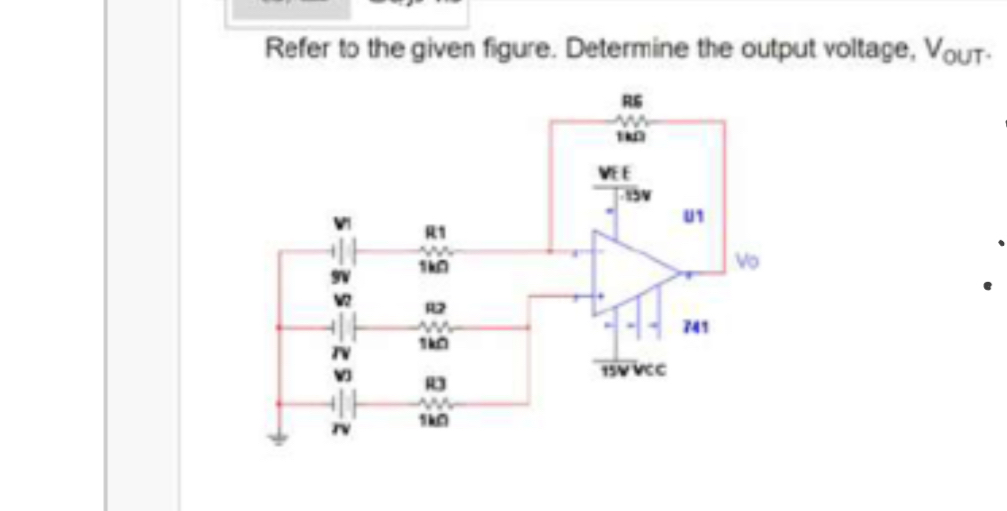 Solved Refer to the given figure. Determine the output | Chegg.com