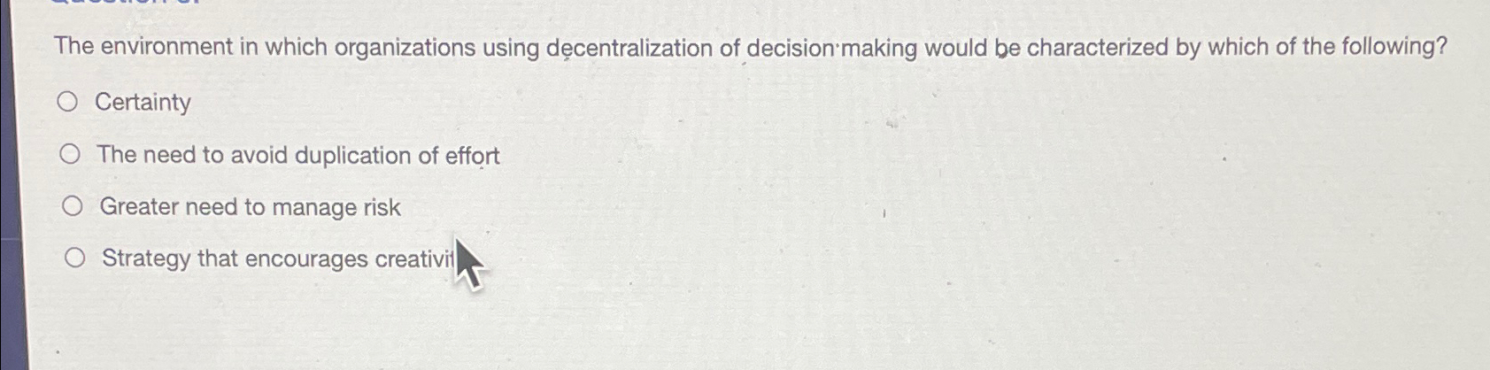 Solved The environment in which organizations using | Chegg.com