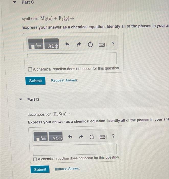 Solved Part A exchange (double): Na2SO4(aq) + Ba(NO3)2(aq) → | Chegg.com