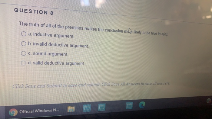 QUESTION 1 The best way to defend your moral | Chegg.com