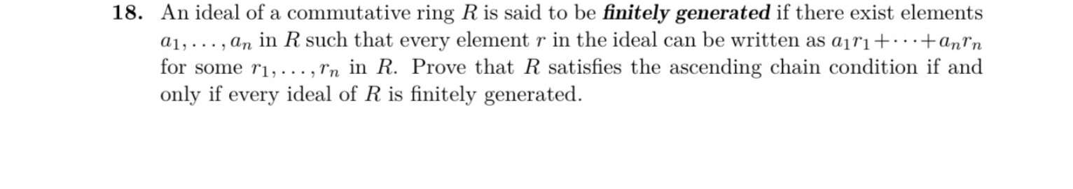 Solved An ideal of a commutative ring R ﻿is said to be | Chegg.com