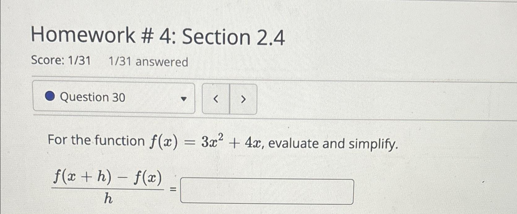 Solved Homework 4 Section 2 4score 1 31 1 31
