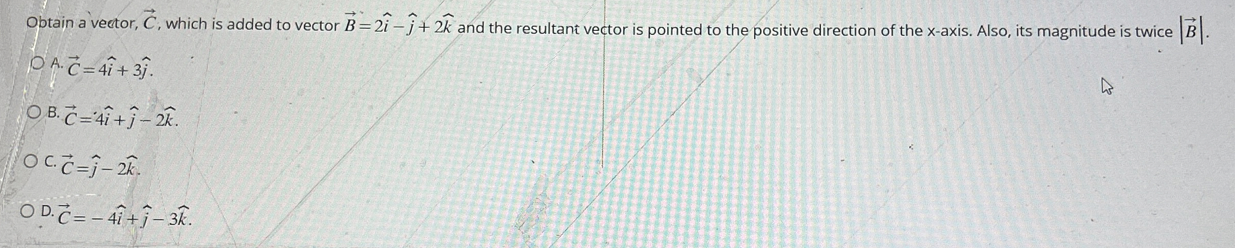 Solved Obtain a veetor, vec(C), ﻿which is added to vector | Chegg.com