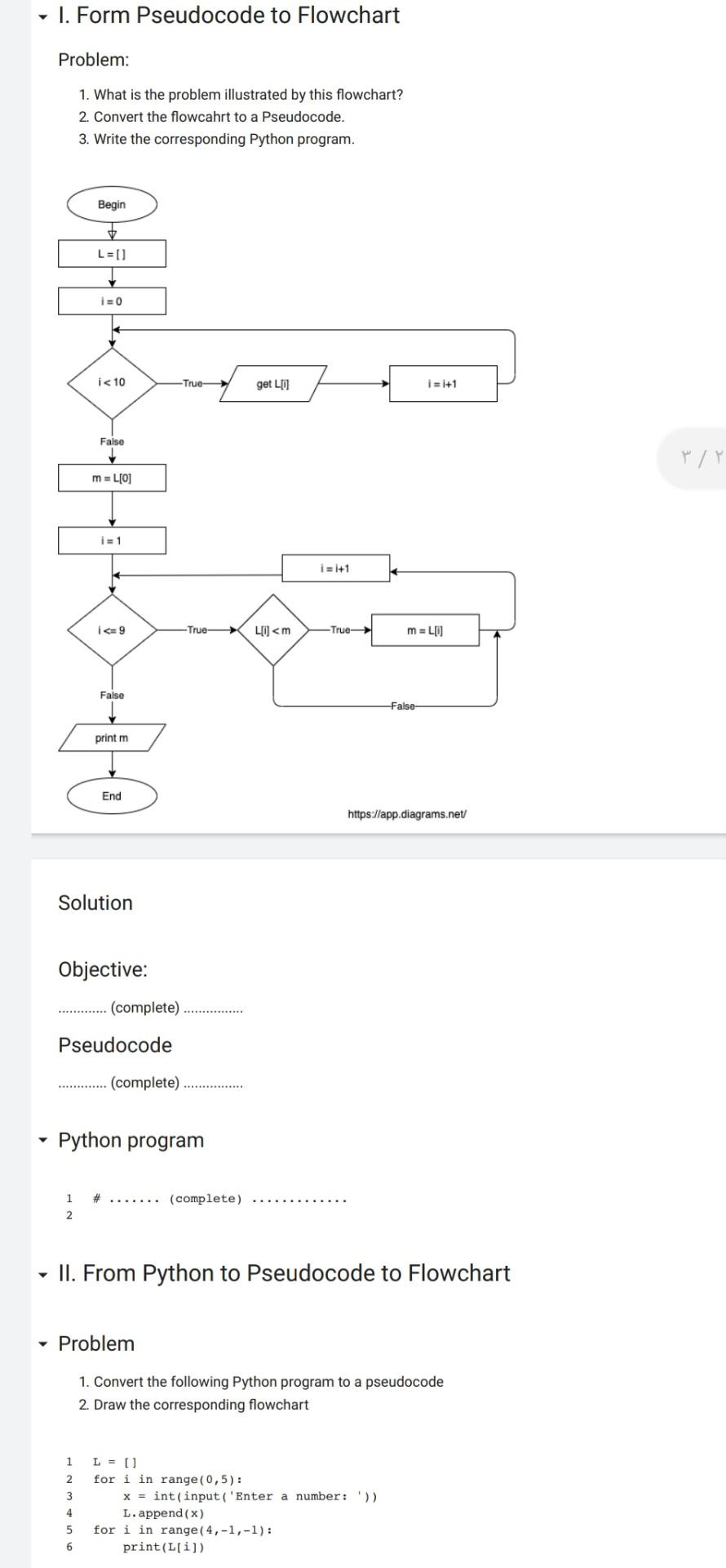 Solved 1. Form Pseudocode to Flowchart Problem: 1. What is | Chegg.com