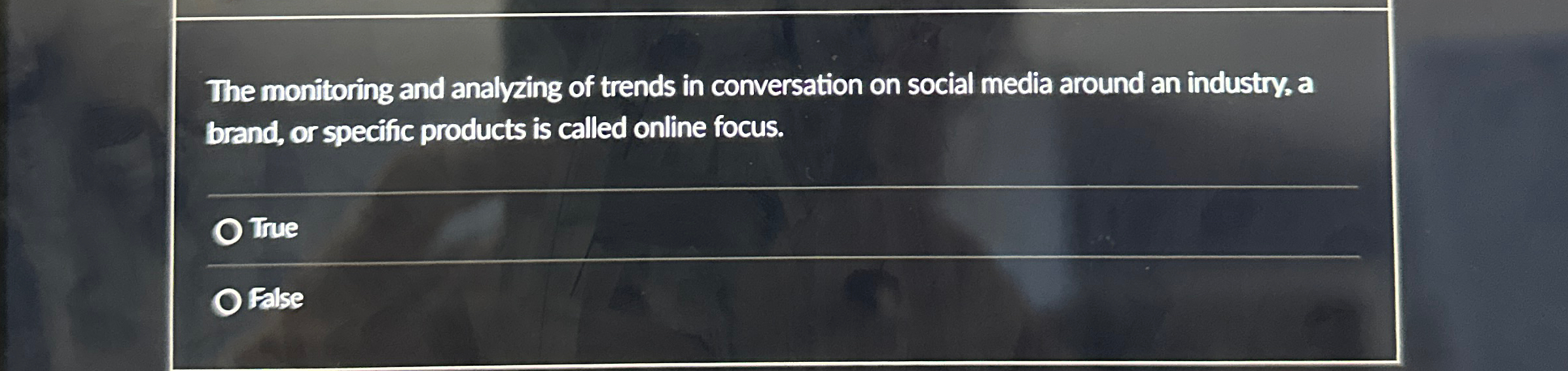 Solved The monitoring and analyzing of trends in | Chegg.com