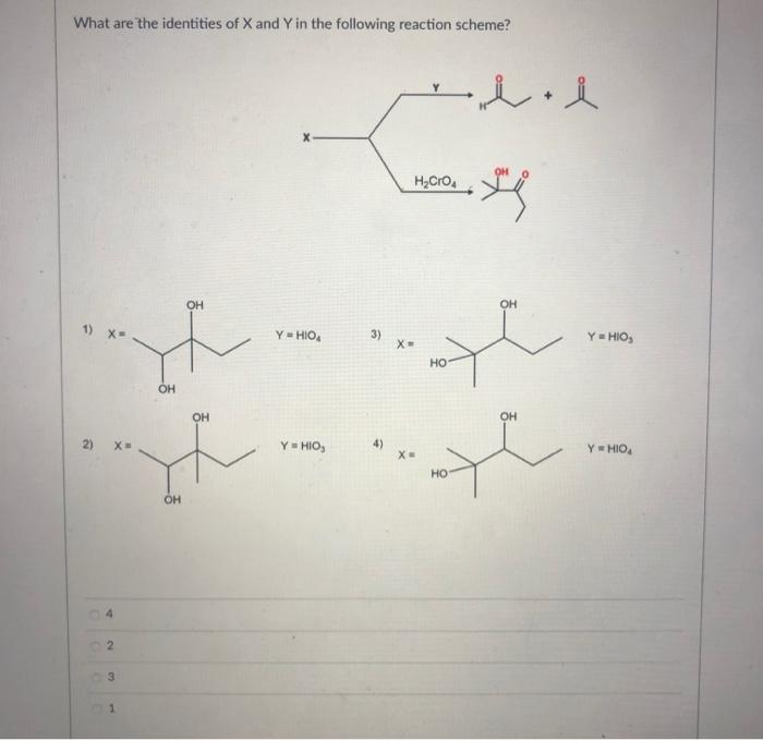 Solved What are the identities of X and Y in the following | Chegg.com