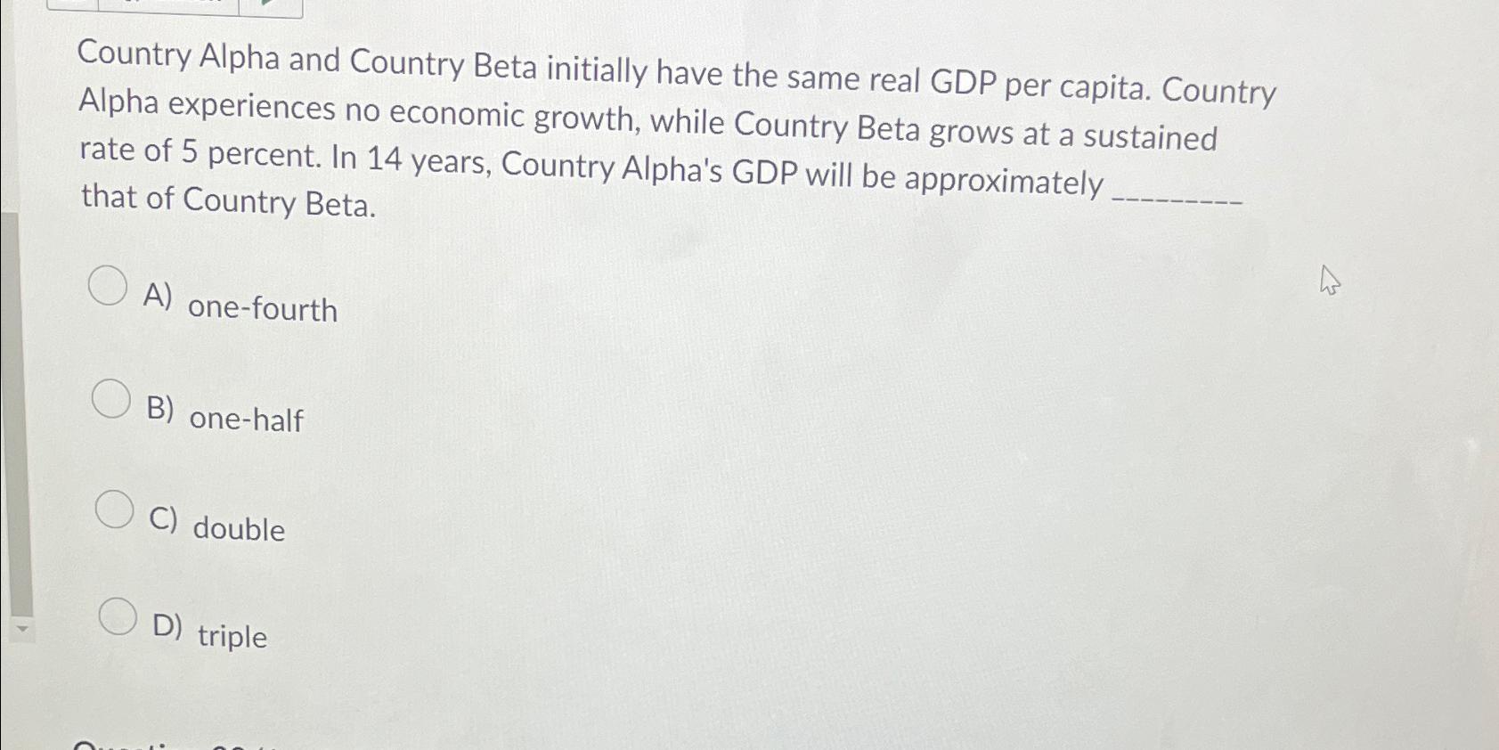 Solved Country Alpha and Country Beta initially have the | Chegg.com