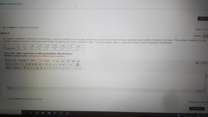 Solved estion completion Status utstion 25 4 points De | Chegg.com