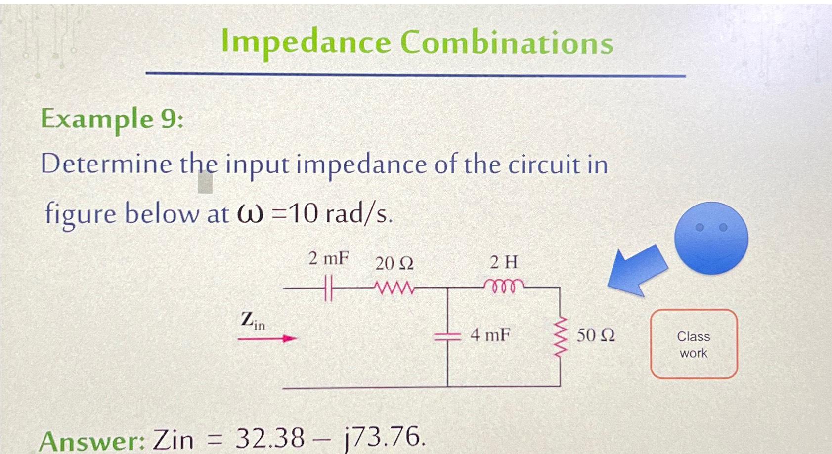 Solved Impedance CombinationsI want the answer with | Chegg.com