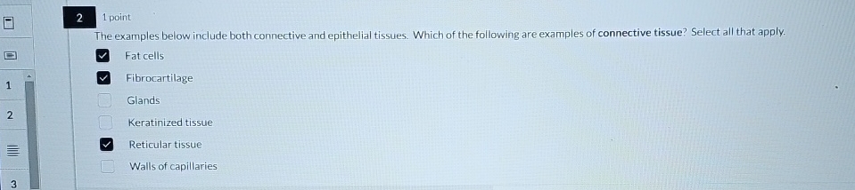 Solved 21 ﻿pointThe examples below include both connective | Chegg.com