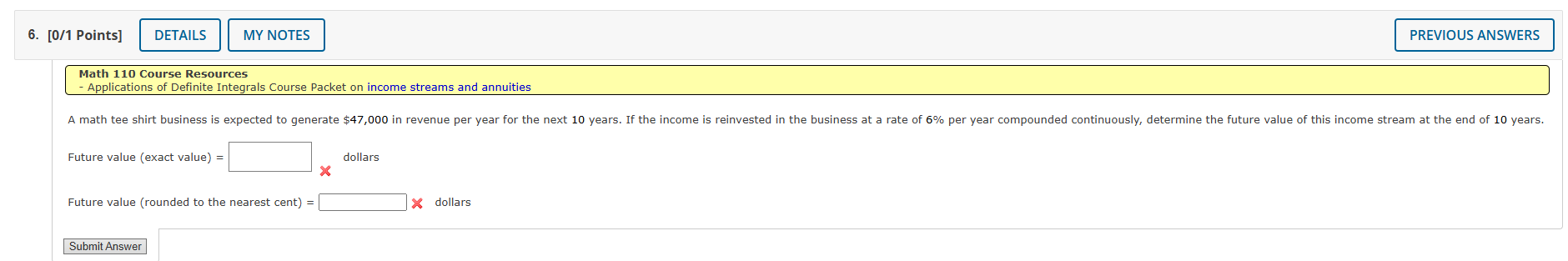 Solved A math tee shirt business is expected to generate | Chegg.com
