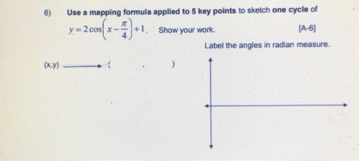 Solved 6) Use a mapping formula applied to 5 key points to | Chegg.com