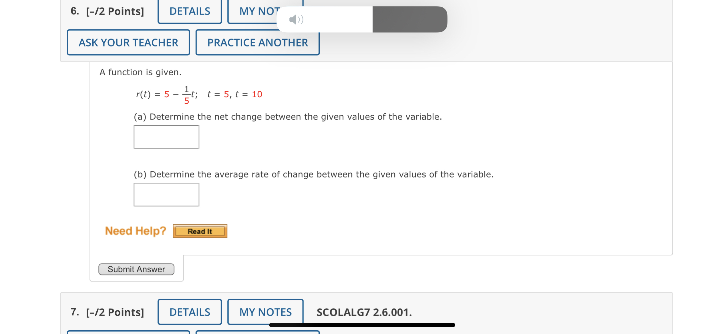 Solved [-/2 ﻿Points]MY NOTA function is | Chegg.com