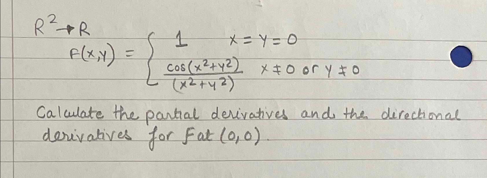 Solved Calculate the partial derivatives and the directional | Chegg.com