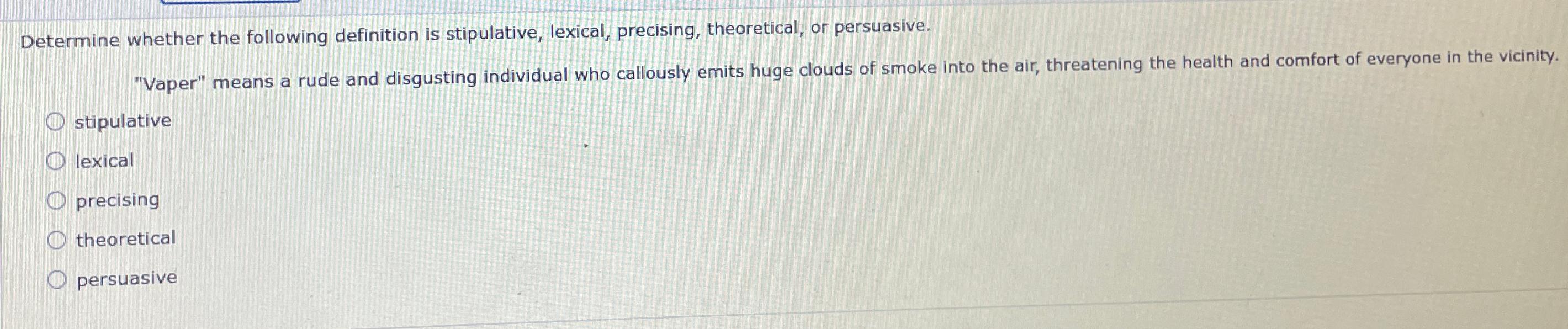 Solved Determine whether the following definition is | Chegg.com