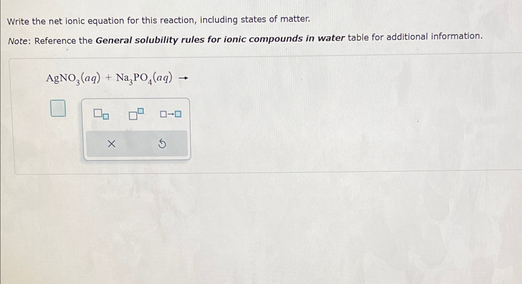 Solved Write the net ionic equation for this reaction, | Chegg.com