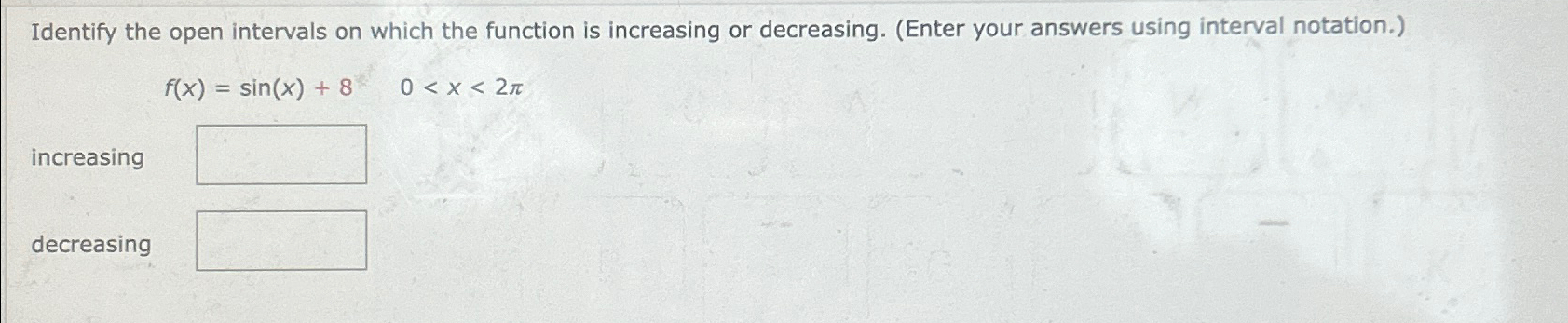 Solved Identify the open intervals on which the function is | Chegg.com