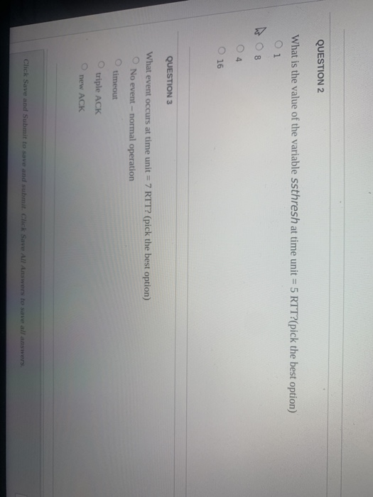 Solved QUESTION 2 What is the value of the variable ssthresh | Chegg.com