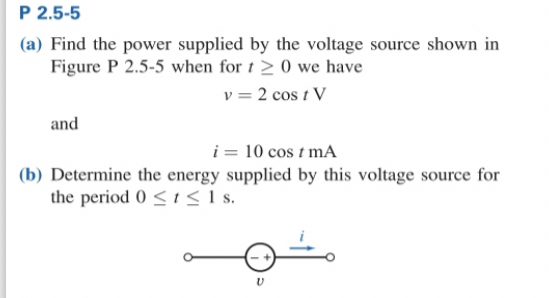Solved P 2.5-5(a) ﻿Find the power supplied by the voltage | Chegg.com