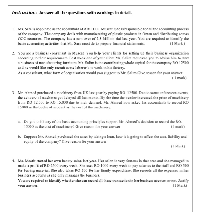 Solved Instruction: Answer all the questions with workings | Chegg.com