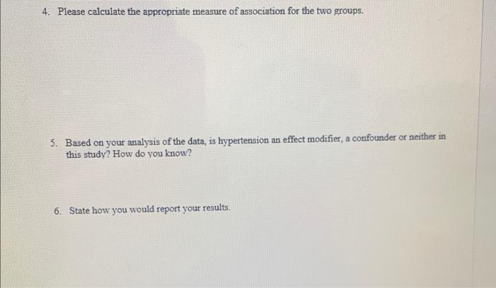 Solved Confounding and Effect Modification Researchers want | Chegg.com