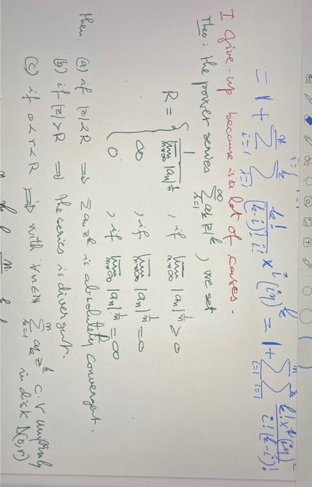 Solved For each positive integer n we set fn:C→C given by | Chegg.com