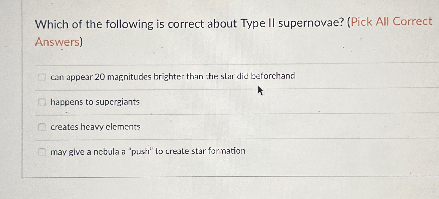 Solved Which of the following is correct about Type II | Chegg.com