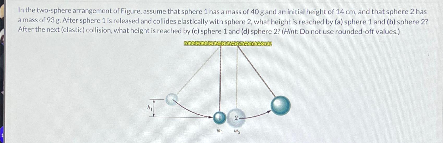 Solved In the two-sphere arrangement of Figure, assume that | Chegg.com
