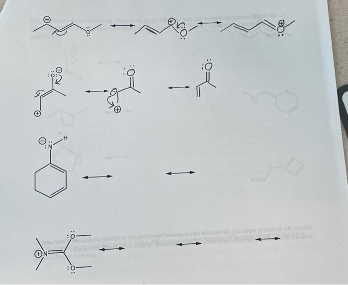 Solved Q2) Draw the MULTIPLE resonance forms for the | Chegg.com