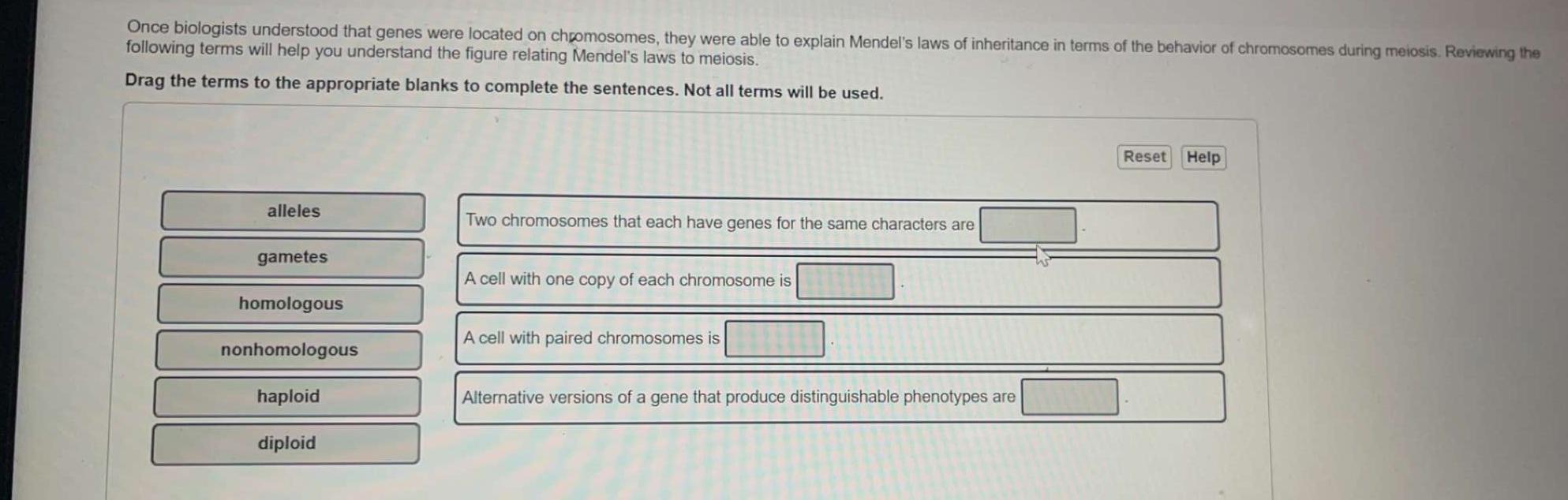 Solved Once biologists understood that genes were located on | Chegg.com