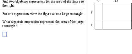 Solved Find two algebraic expressions for the area of the | Chegg.com
