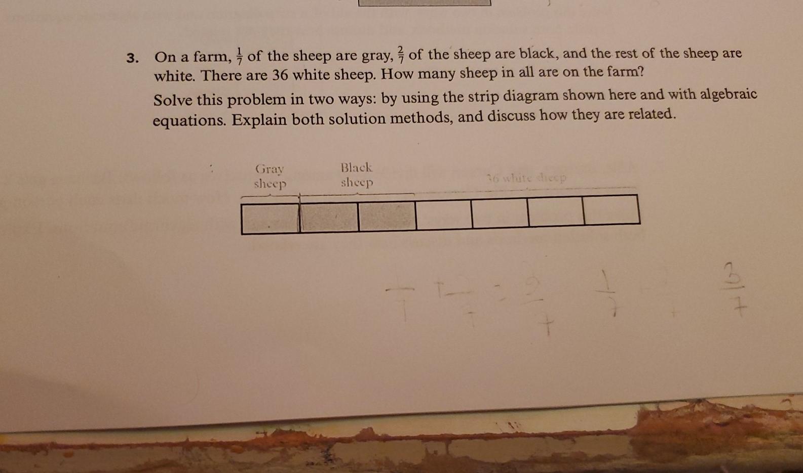 Solved 3. On a farm, of the sheep are gray, of the sheep are | Chegg.com