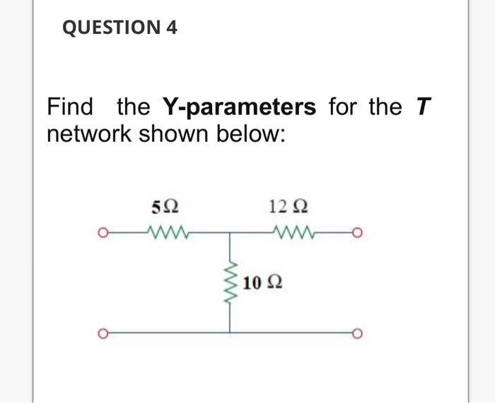 Solved Find the Z- parameters in the twoport network shown | Chegg.com
