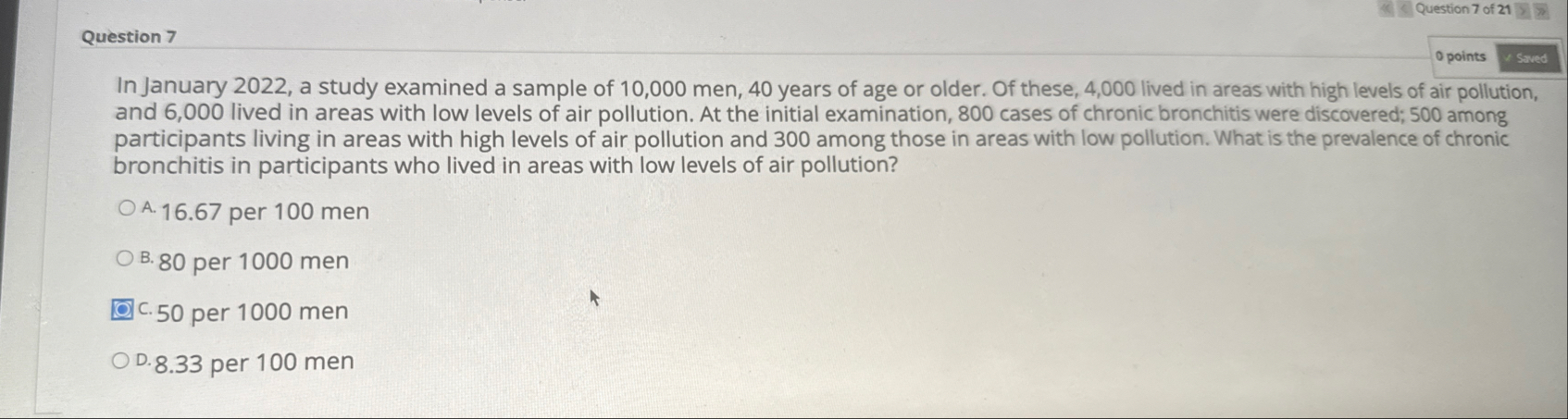 Solved Question 7 ﻿of 21Question 70 ﻿pointsIn January 2022, | Chegg.com
