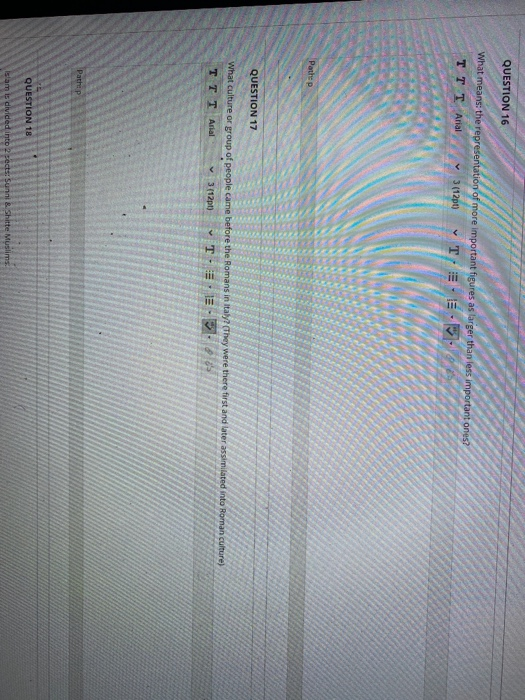 QUESTION 16 What means: the representation of more | Chegg.com