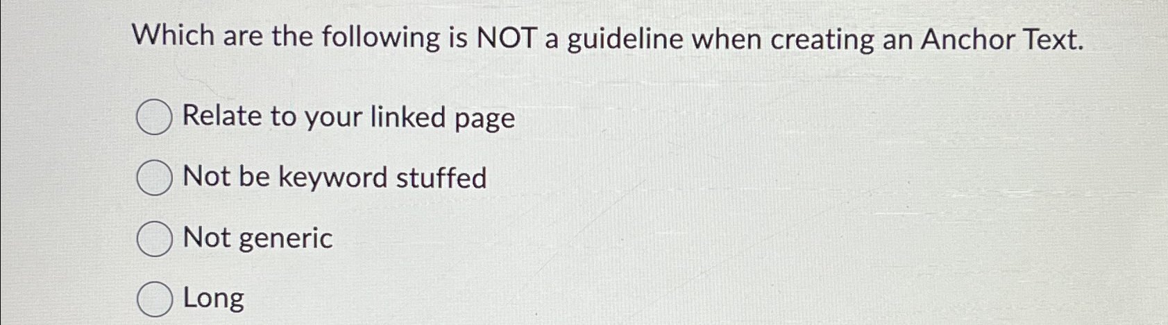 Solved Which are the following is NOT a guideline when | Chegg.com