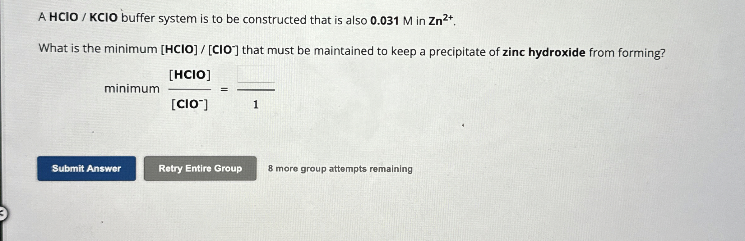 Solved A HClO / ﻿KClO buffer system is to be constructed | Chegg.com
